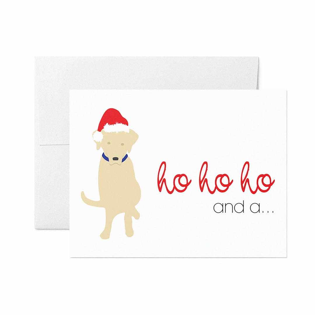 Yellow Labrador Christmas Cards: Dog Lover Holiday Greetings - Etsy