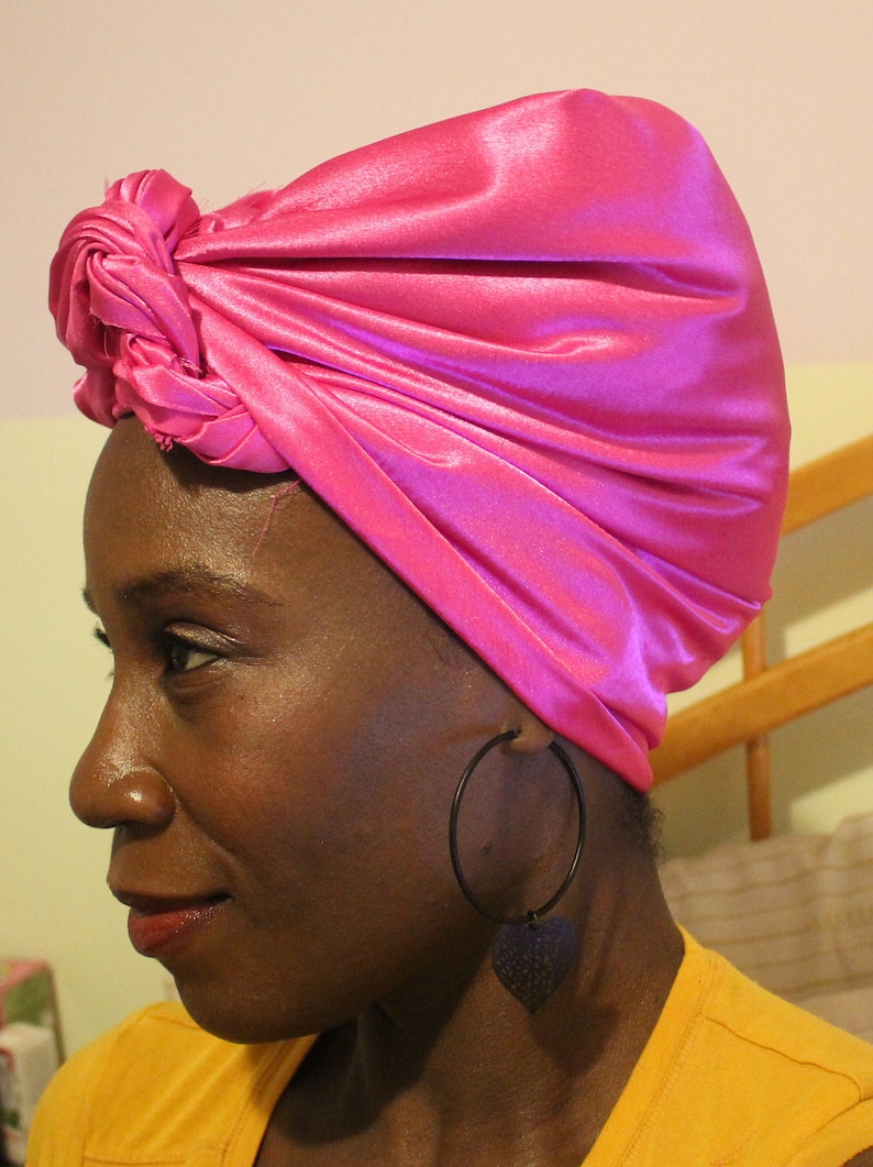 Hot Pink SATIN Scarf/pink Hair Scarf/ Pink Satin HEADSCARF - Etsy