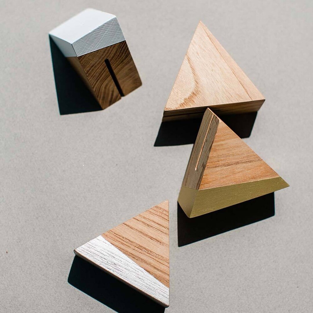 Triangle Prism Signage Holder (more Colors Available) - Table Number ...