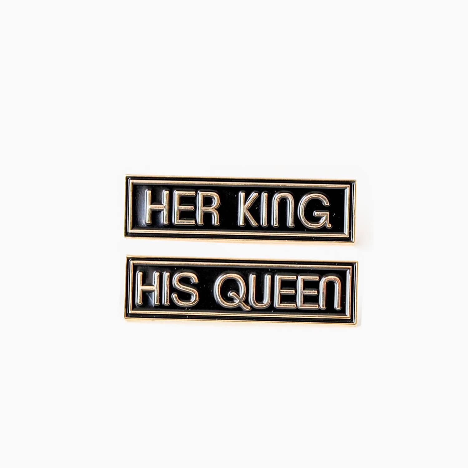 His Queen Her King Enamel Pins Funny Pin Relationship | Etsy