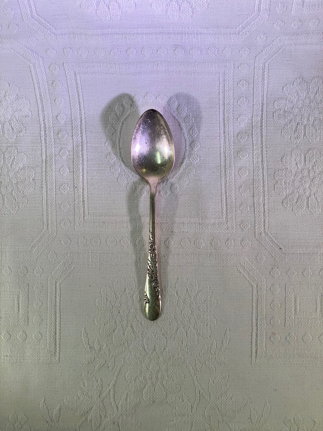 Vintage Silver Tudor Plate Oneida Tea Spoon - Etsy