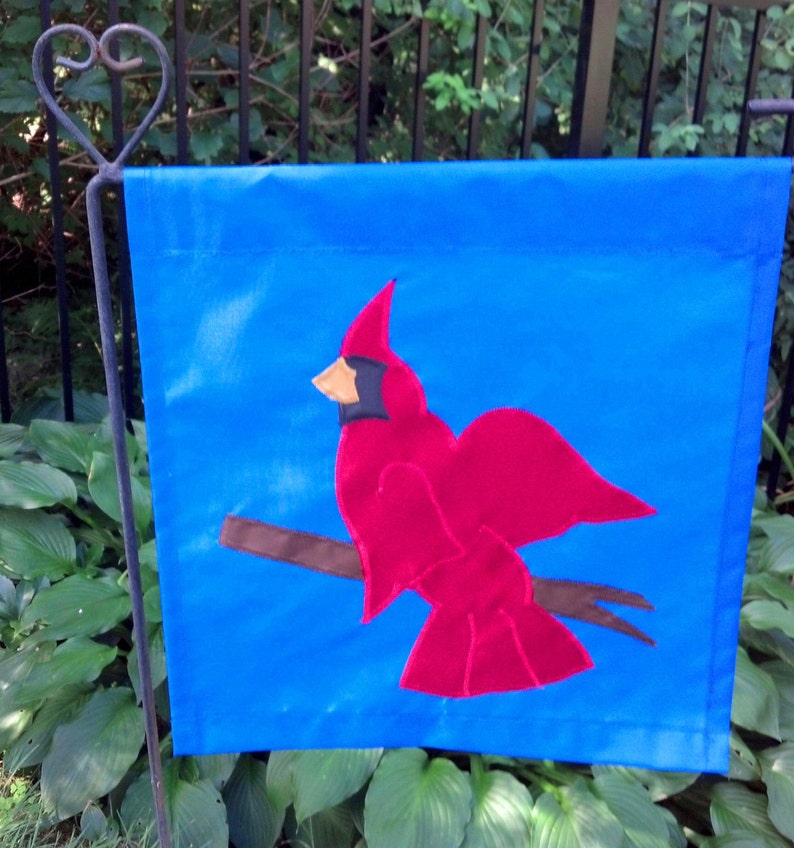 Cardinal Garden Flag - Etsy