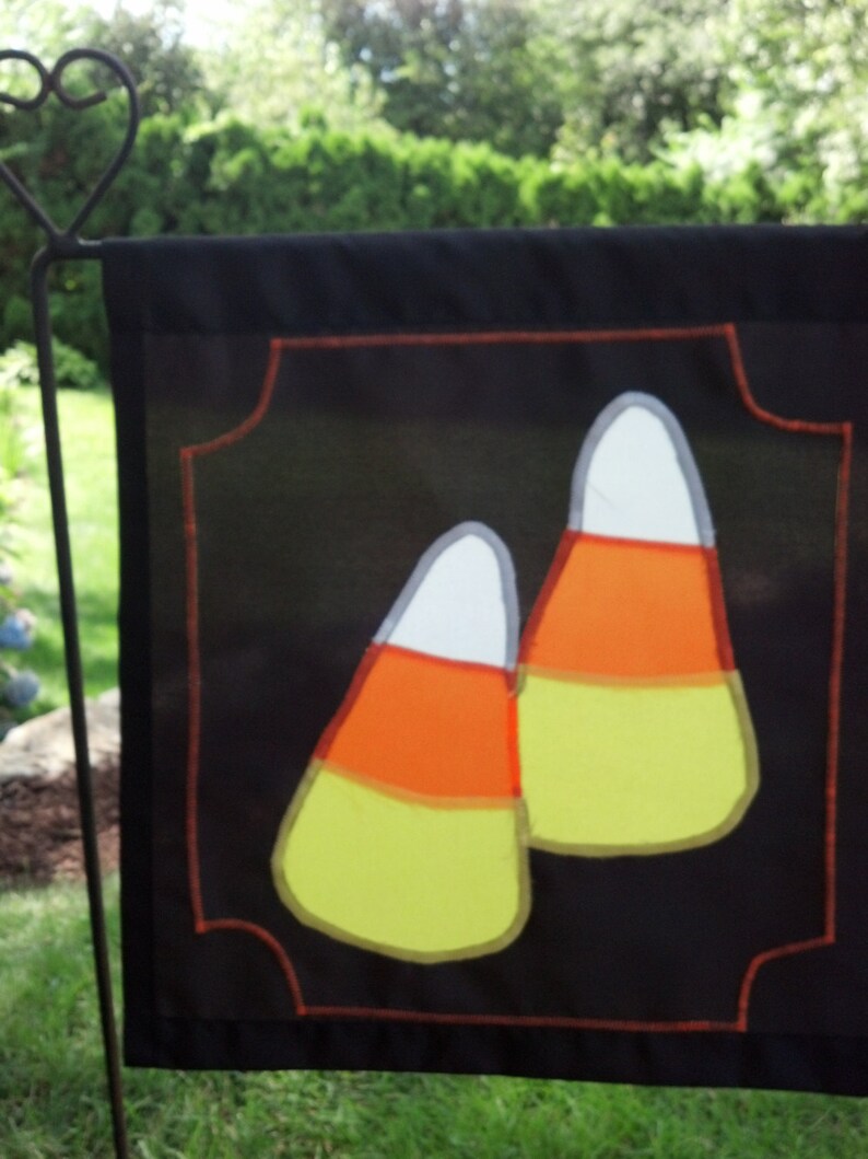 Candy Corn Garden Flag - Etsy