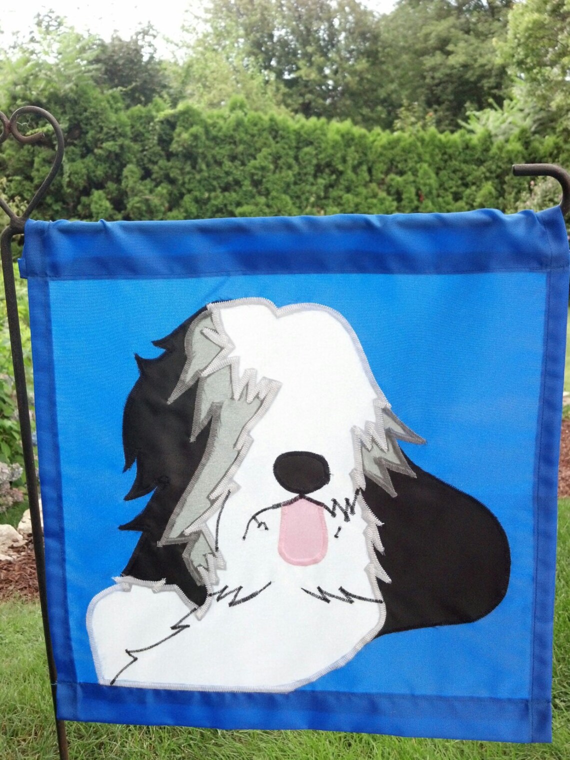 English Sheepdog - Garden Flag - Etsy
