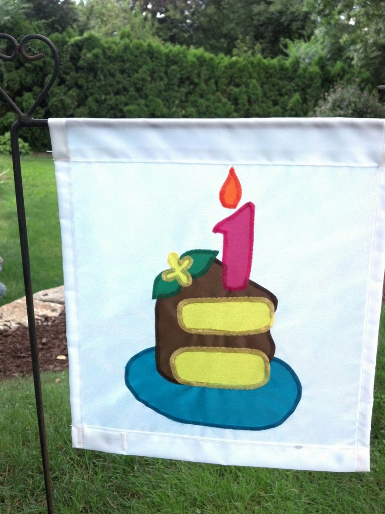 Birthday Cake Flag - Etsy