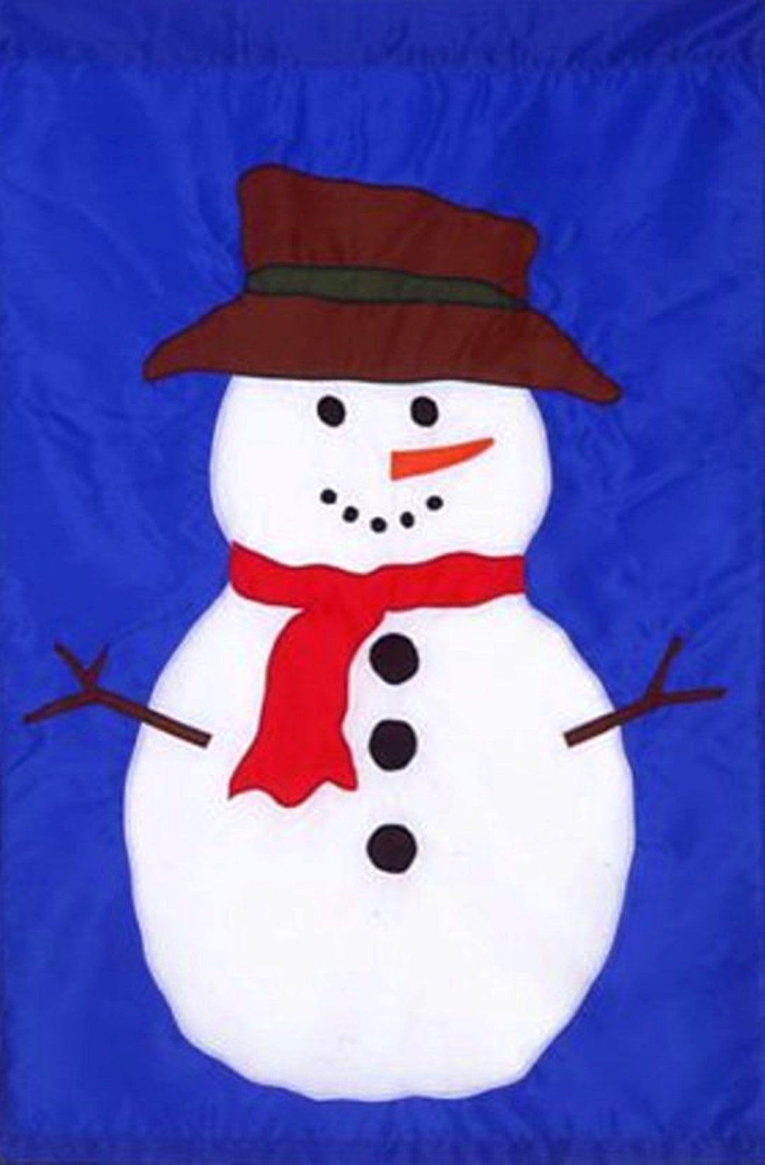 Snowman - Full Size Flag - Etsy
