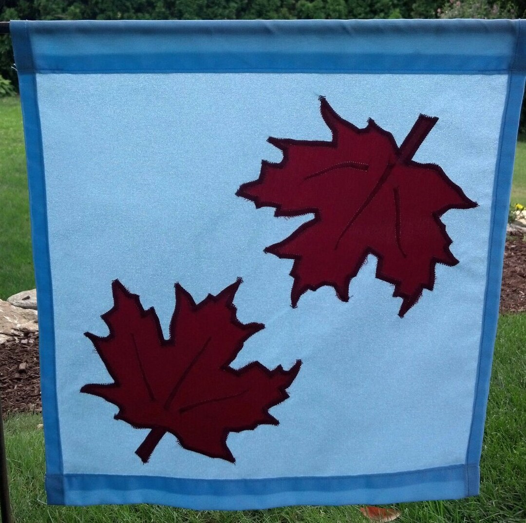 Red Maple Leaves Flag - Etsy