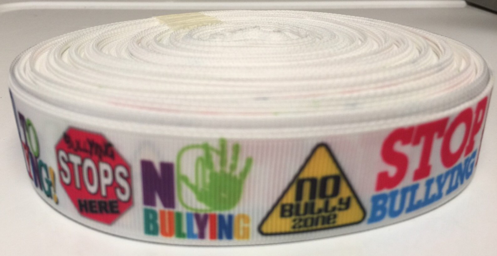 Say No to Bullying Stop Bullying Hair Bow Ribbin 1 Inch Grosgrain ...