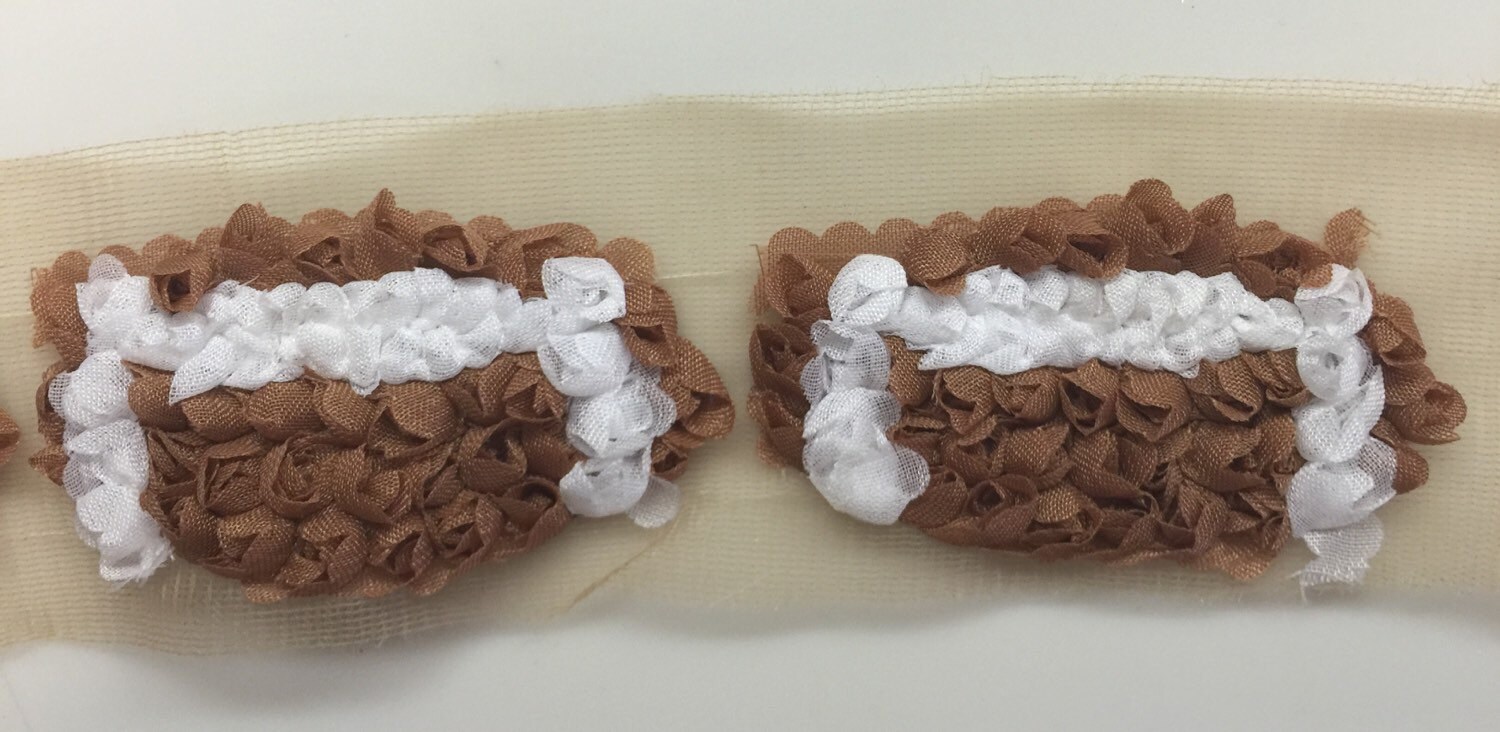 Shabby Chiffon Football Rosettes for Hair Bow-headband- Dress Making ...
