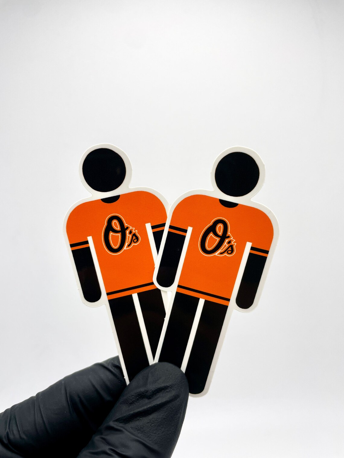 Baltimore Orioles Stick Figure Fan Stickers, Let's Go O's, Boy and Girl ...
