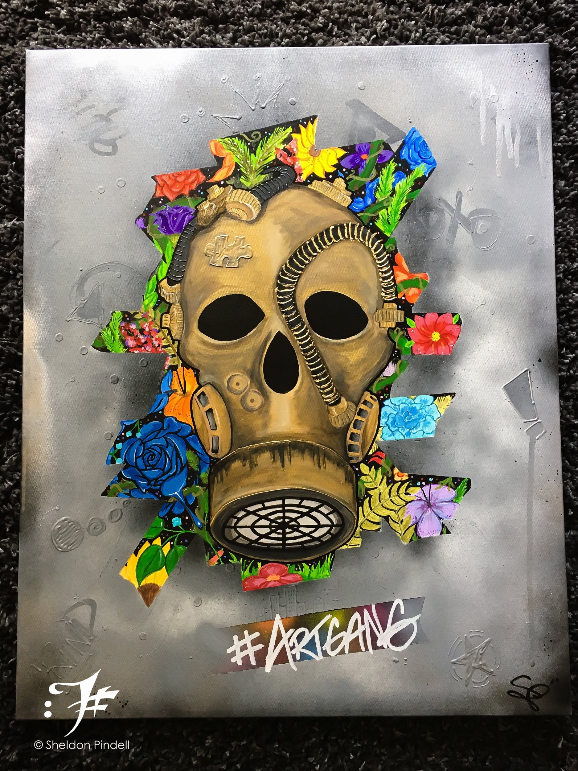 Graffiti Gas Mask Skulls