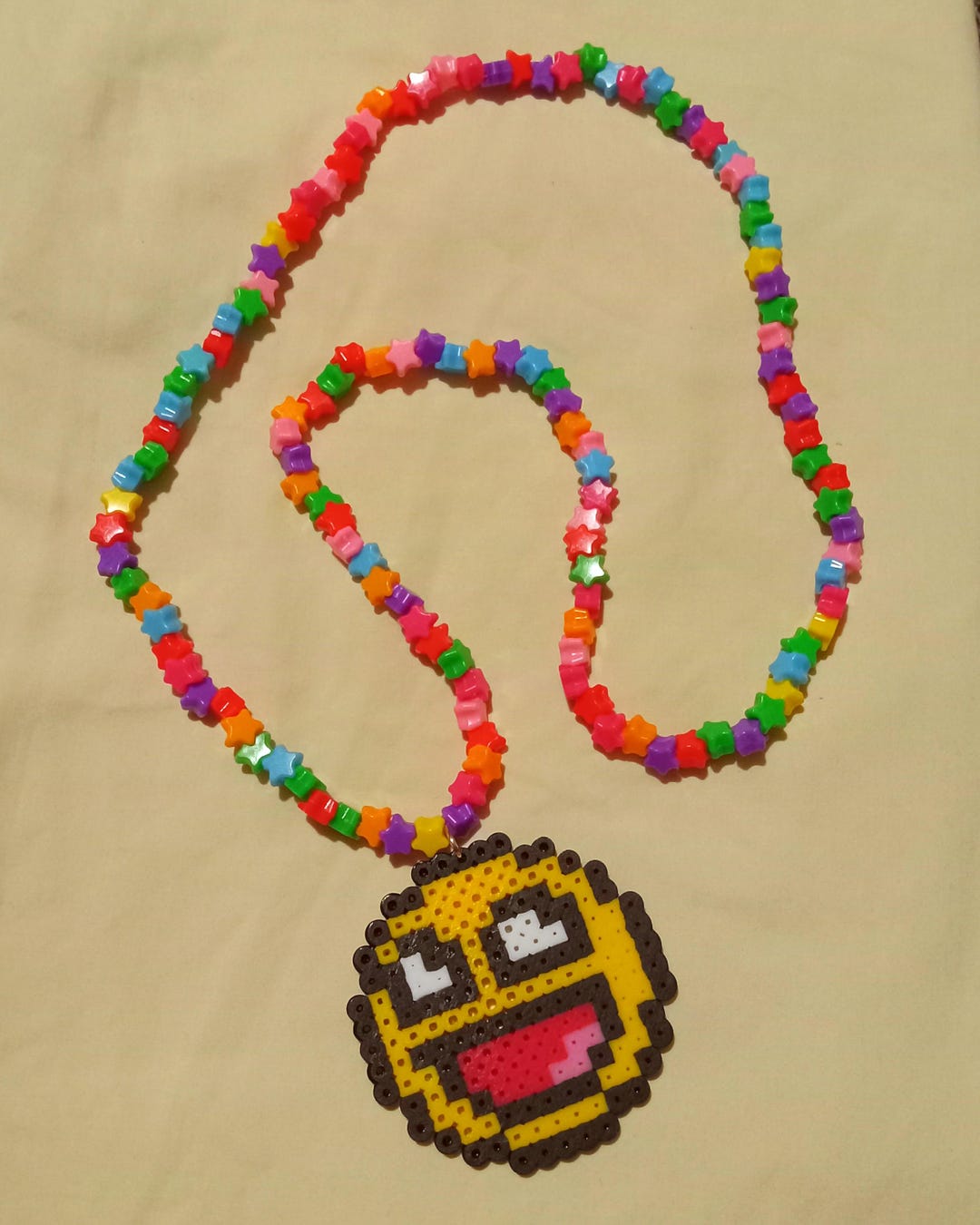 Epic Face Emoji Kandi Necklace - Etsy