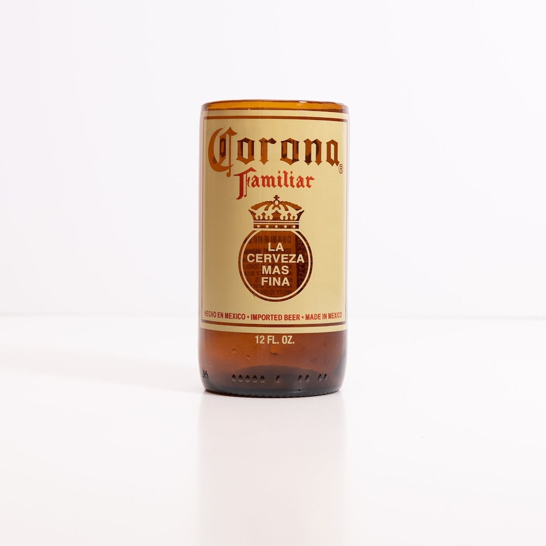 Recycled Corona Familiar Beer Glasses - Handmade Art, Fire Polished ...