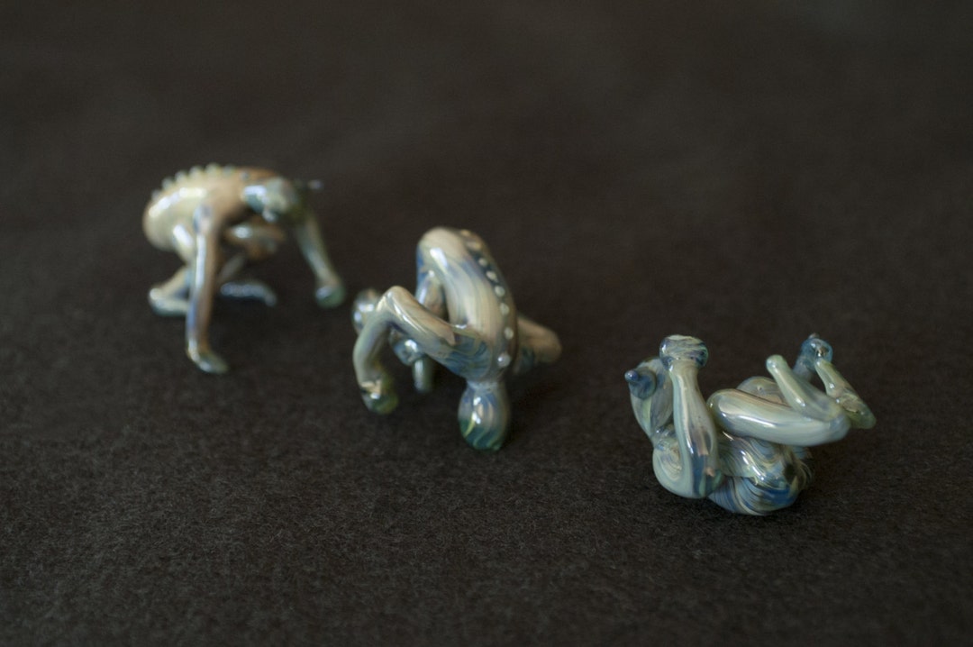 Demon Figurine, Borosilicate Glass, Made in USA, Fantasy Art, Satanism ...