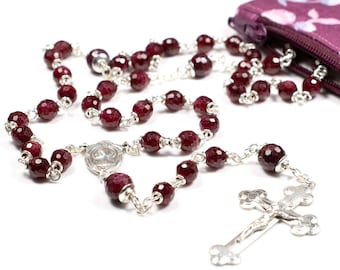 Ruby Rosary | Etsy