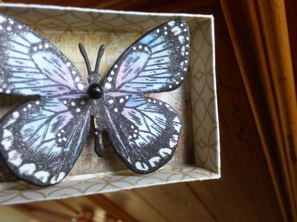 Butterfly Matchboxes Set of 3 - Etsy