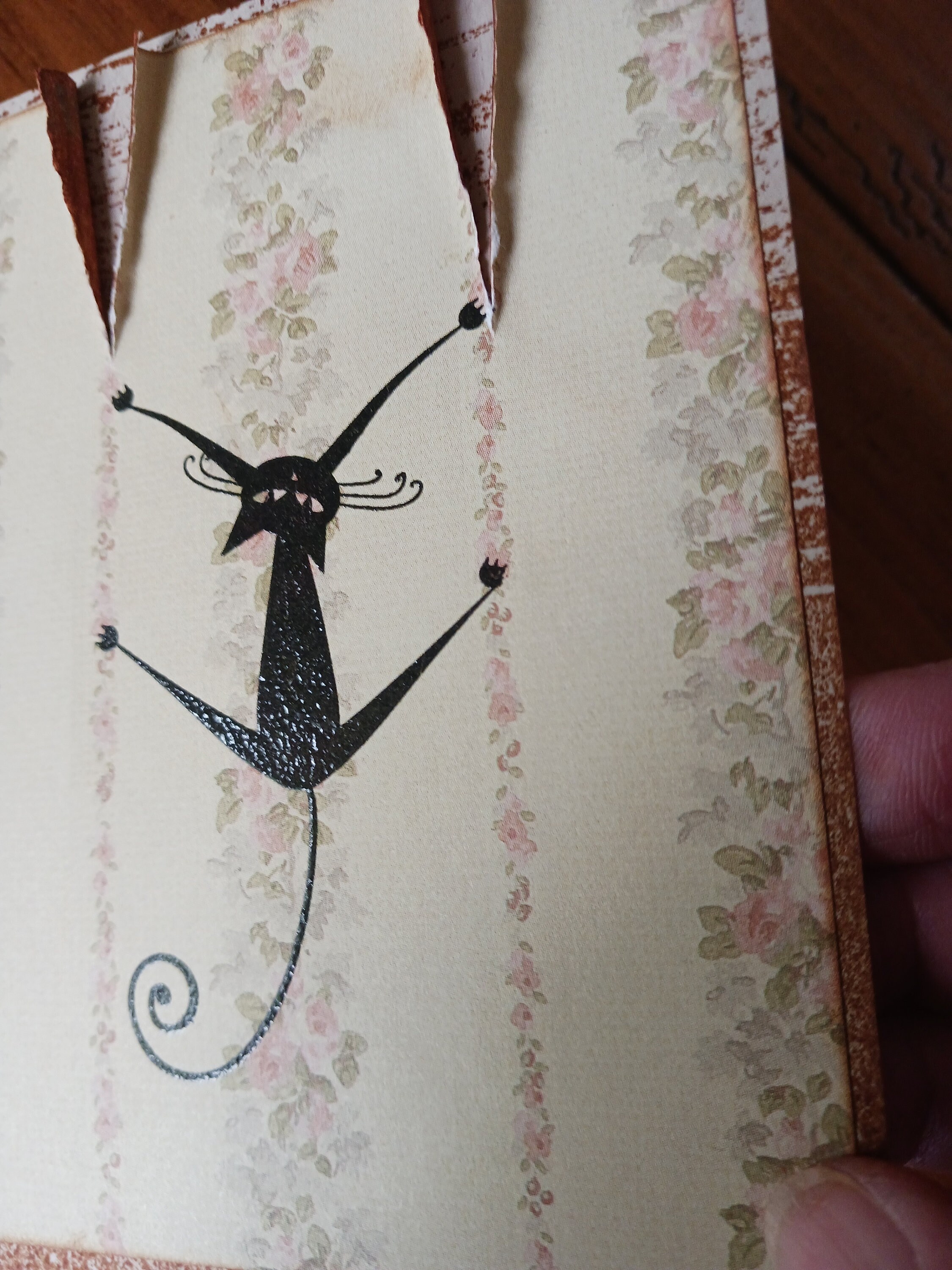 Falling Cat Ripping the Wallpaper - Etsy