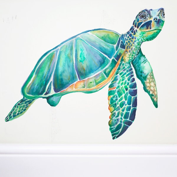 Sea Turtle Mural - Etsy