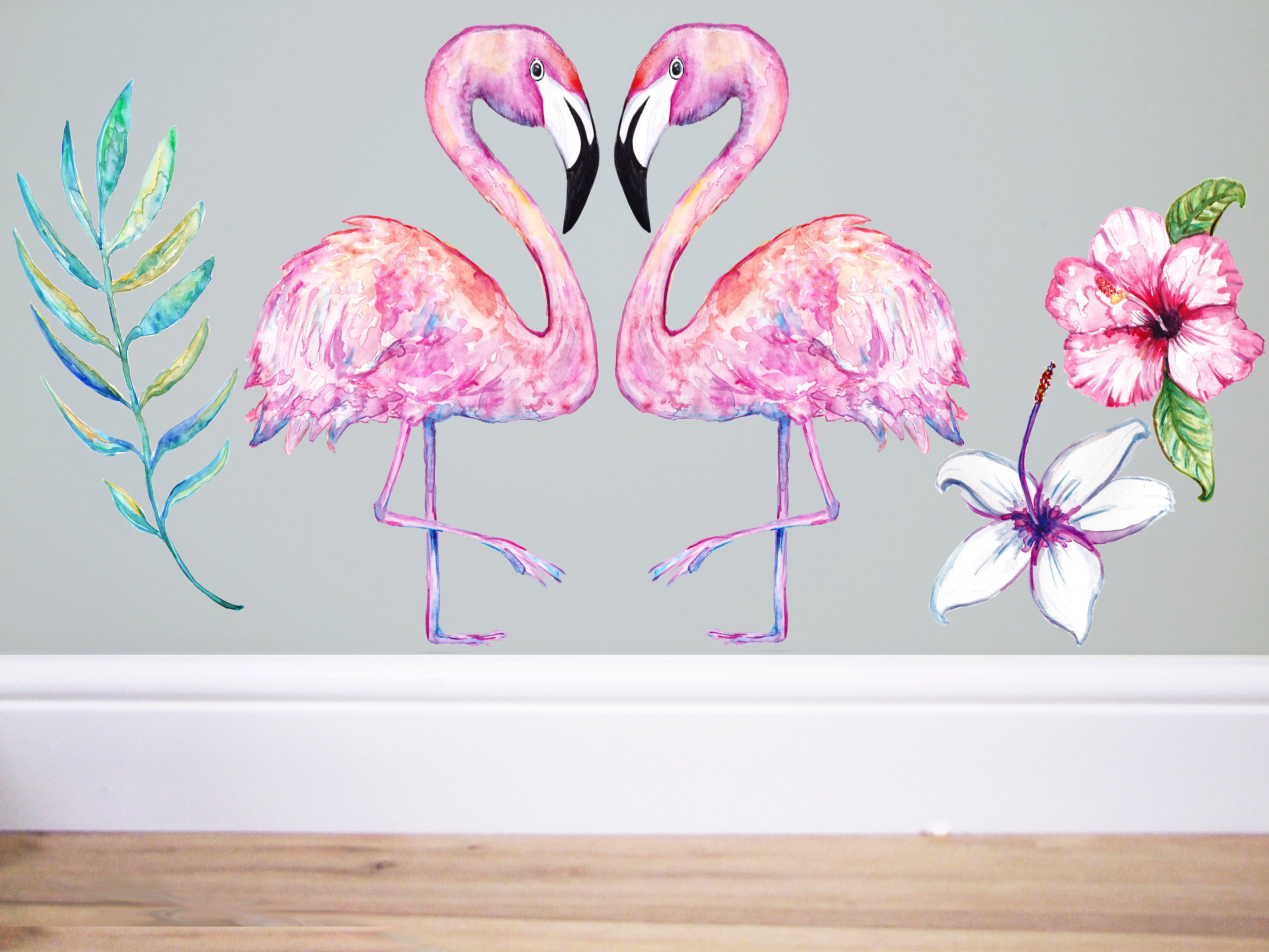 Flamingo Tropical Bird,flamingo Sticker,flamingo Wall Decal,tropical ...