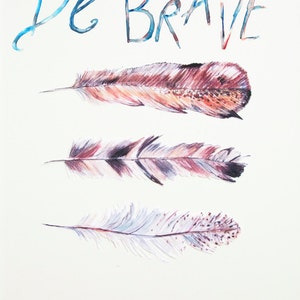 Be Brave, Quote Wall Decal,wall Decal Quotes,wall Art,your Are Braver ...
