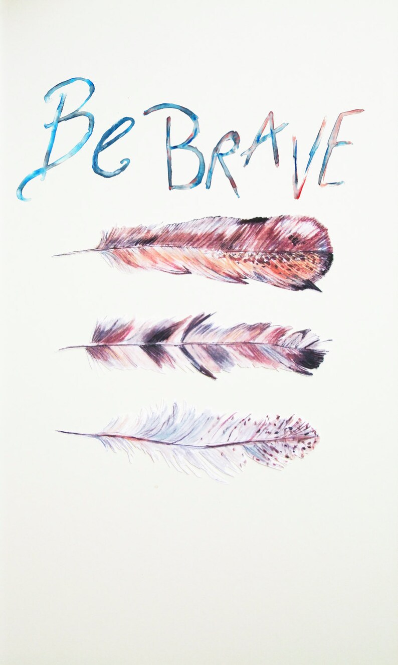 Be Brave Quote Wall Decalwall Decal Quoteswall Artyour Are - Etsy