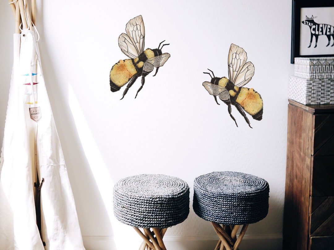 Bee Wall Decal, Bee Decal, Bumblebee, Bee Gift, Bee Sticker, Insect ...