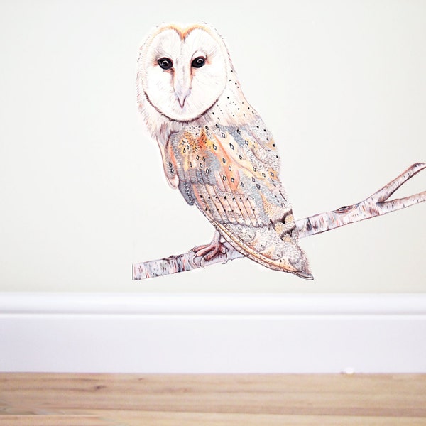 Owl Wall Decal - Etsy UK
