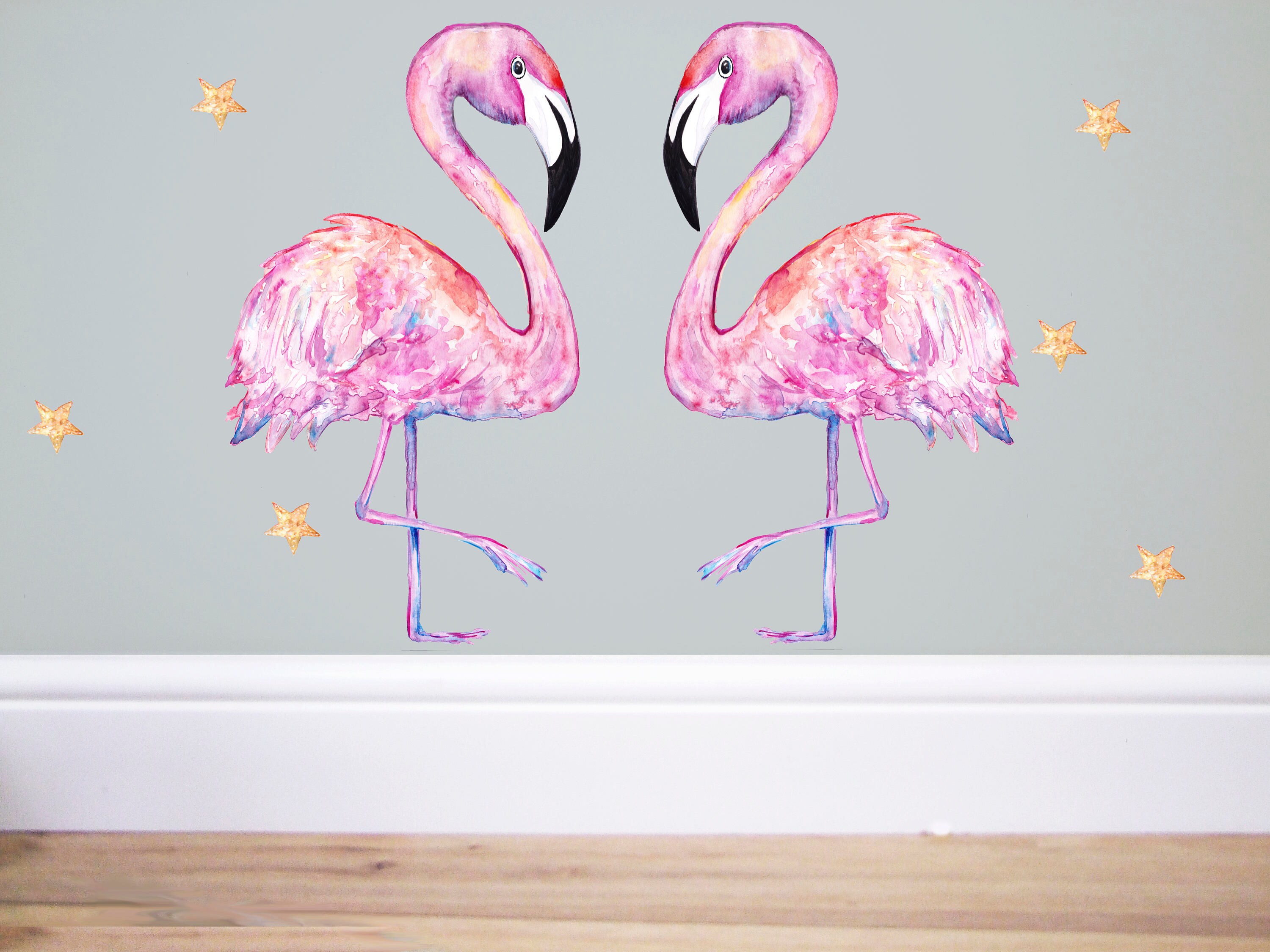 Flamingo Tropical Bird,flamingo Sticker,flamingo Wall Decal,tropical ...