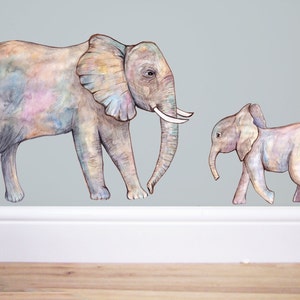 Elephant Family Bundle,elephant Sticker,elephant Family,nursery Decor ...