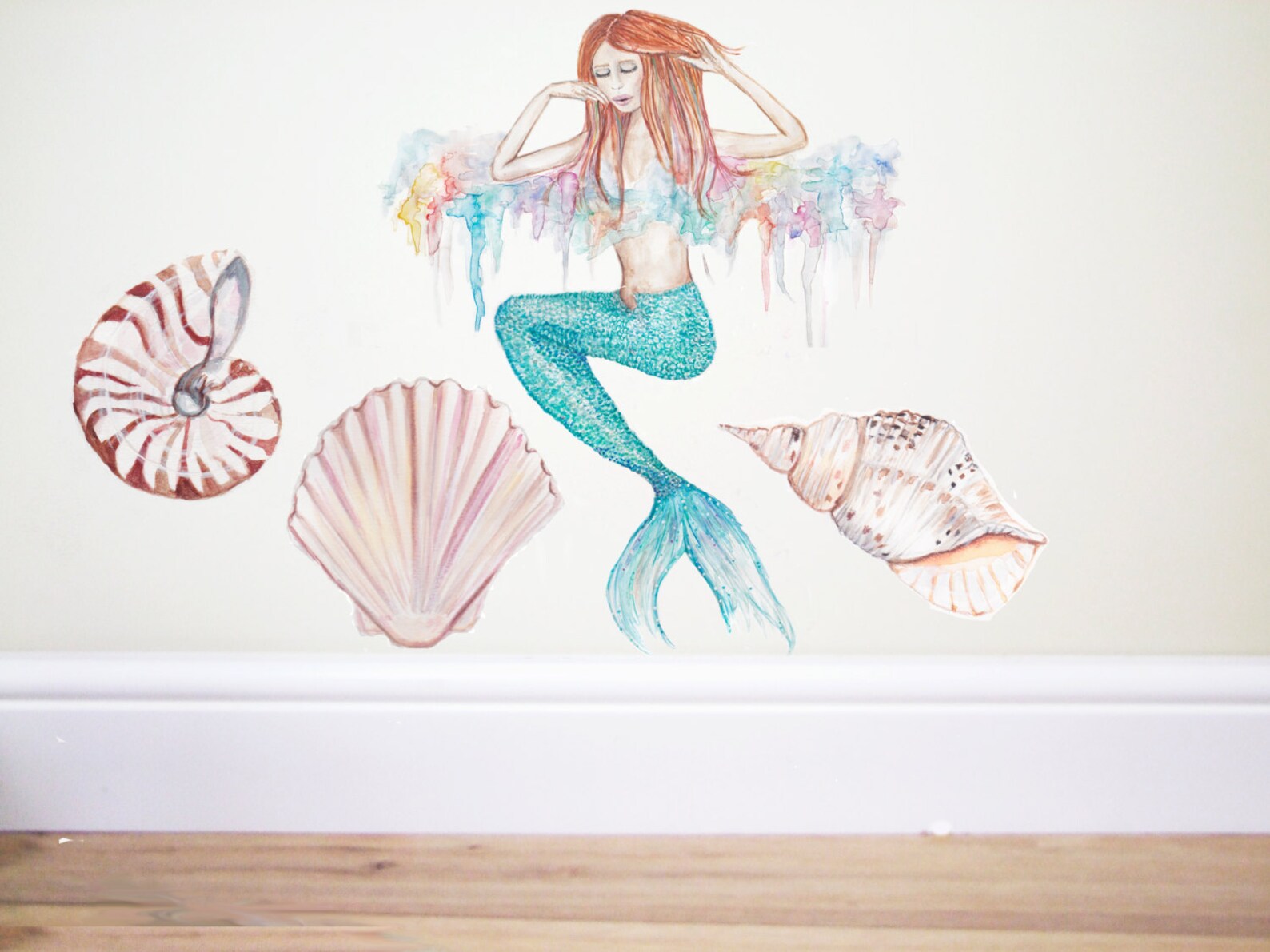 Seashellsshell Wall Decalindividual Shell Wall Decalshell - Etsy