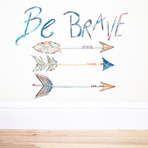 Be Brave, Quote Wall Decal,wall Decal Quotes,wall Art,your Are Braver ...