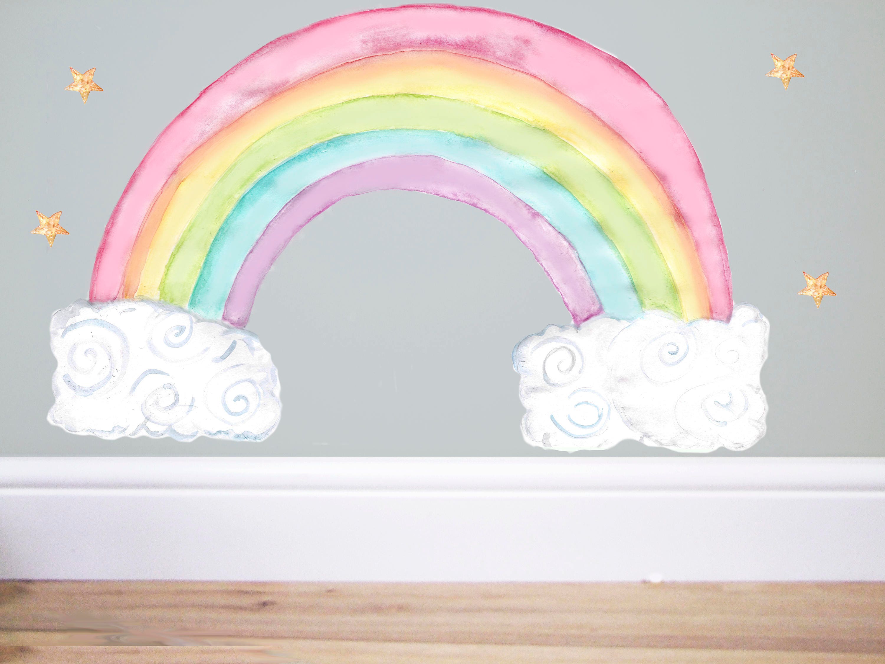 Regenbogen-Wand-Aufkleber Pastell Regenbogen-Aufkleber | Etsy Regenbogen-Wand-Aufkleber Pastell Regenbogen-Aufkleber | Etsy