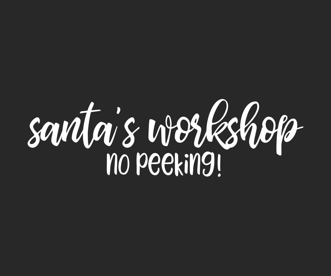 Santa's Workshop Vinyl Decal for Walls Crafts DIY Signs 2564 - Etsy