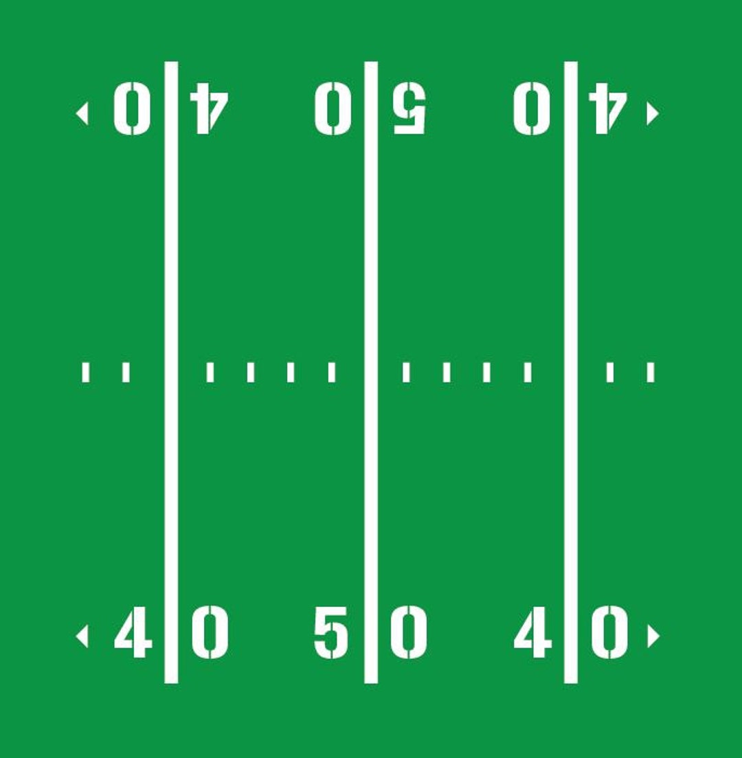 Football Field Yard Lines Room Decal Removable Vinyl 2053 - Etsy