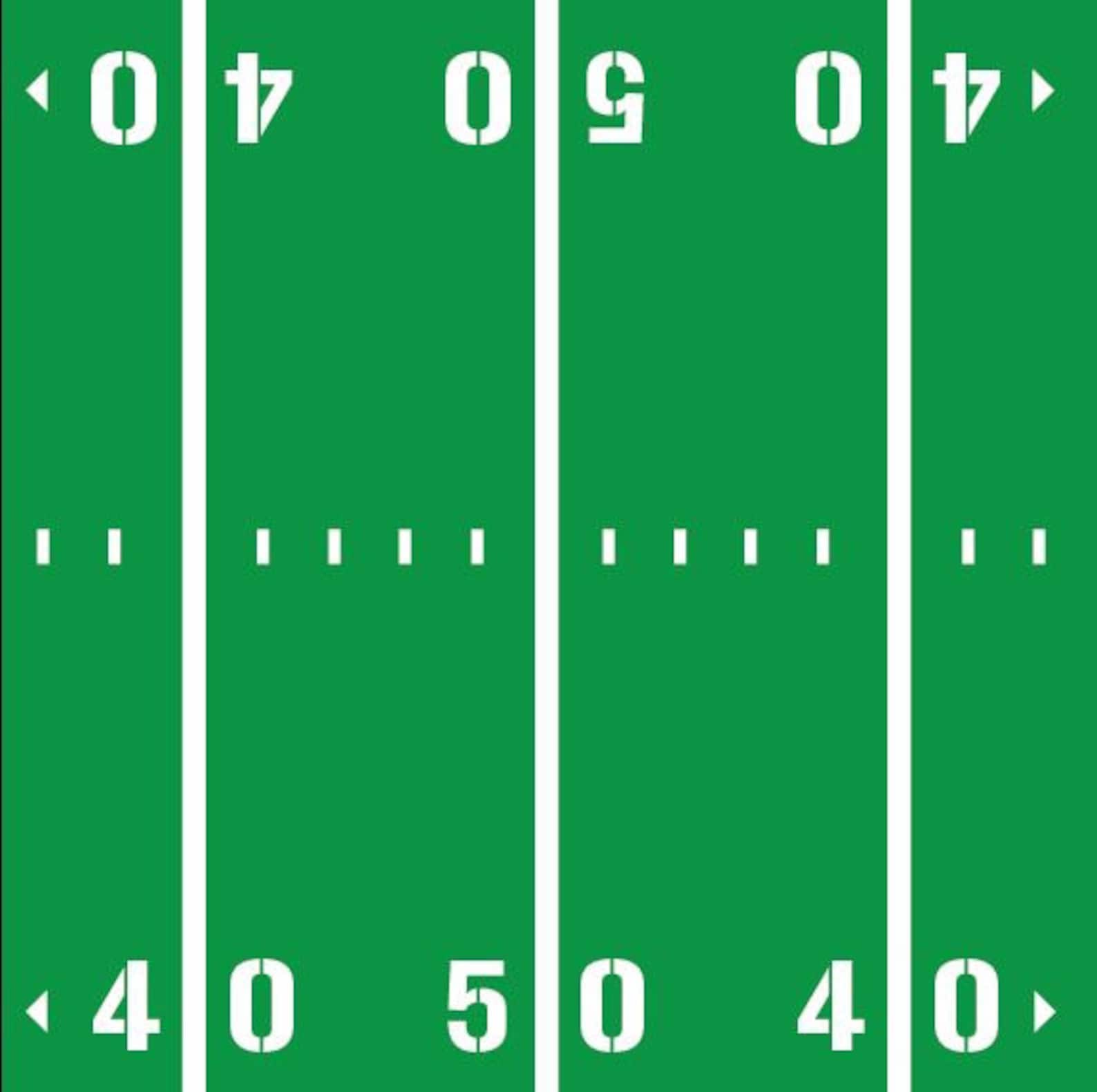 Football Field Yard Lines Room Decal Removable Vinyl 2053 | Etsy