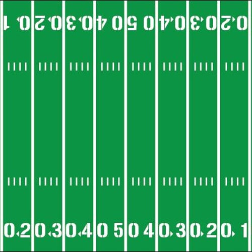 Football Field Yardline Numbers Room Decal Removable Vinyl - Etsy