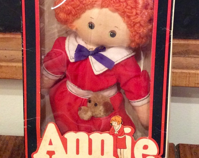 1977 Knickerbocker Annie and Her Dog Sandy 9' Rag Doll IOB, Original ...