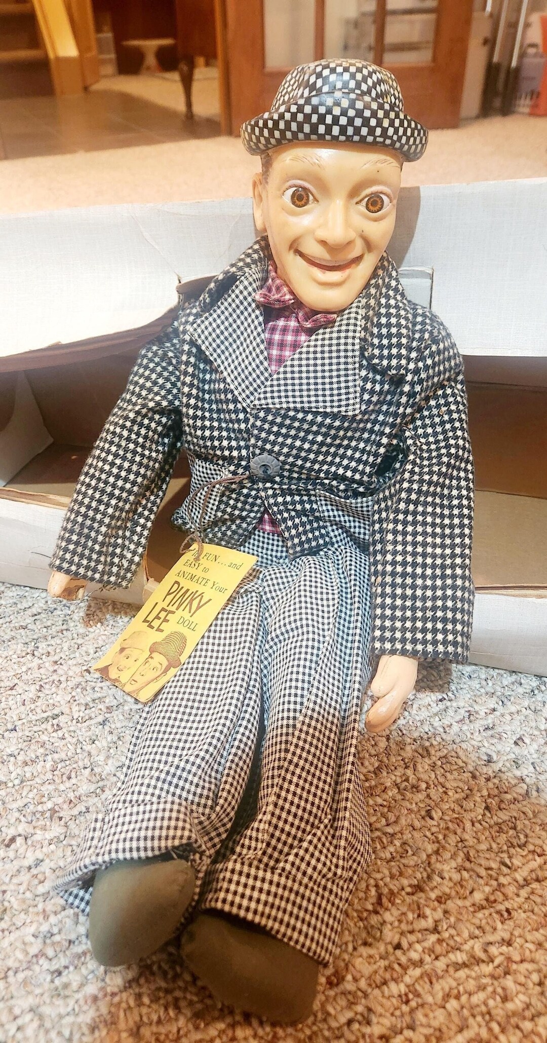 1950s Pinky Lee 20" Tall Celebrity Puppet Doll W/ Original Box and Tag ...