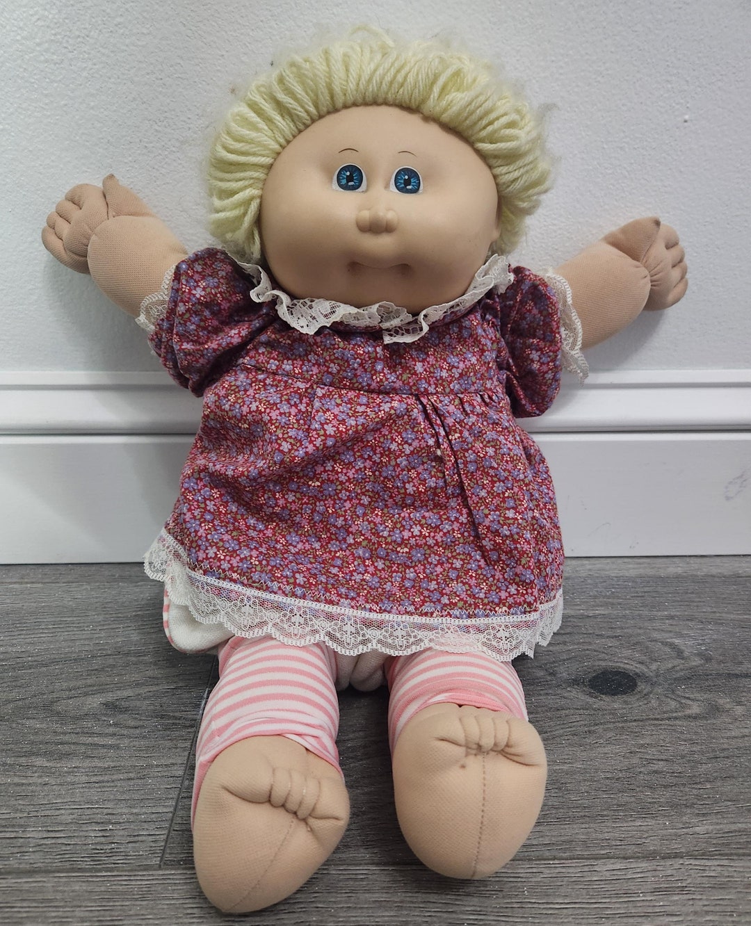 1985 Cabbage Patch Kid Blonde Hair W/ Blue Eyes Girl Vintage CPK , CPK Doll, Coleco CPK Doll ...