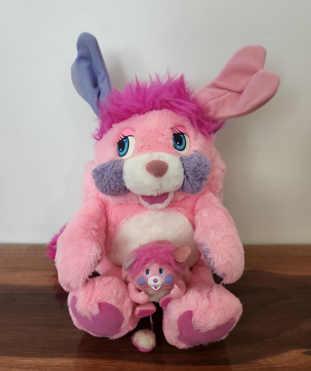 1985 party Popple and party Pocket Popple Plush Duo, Vintage Pink ...