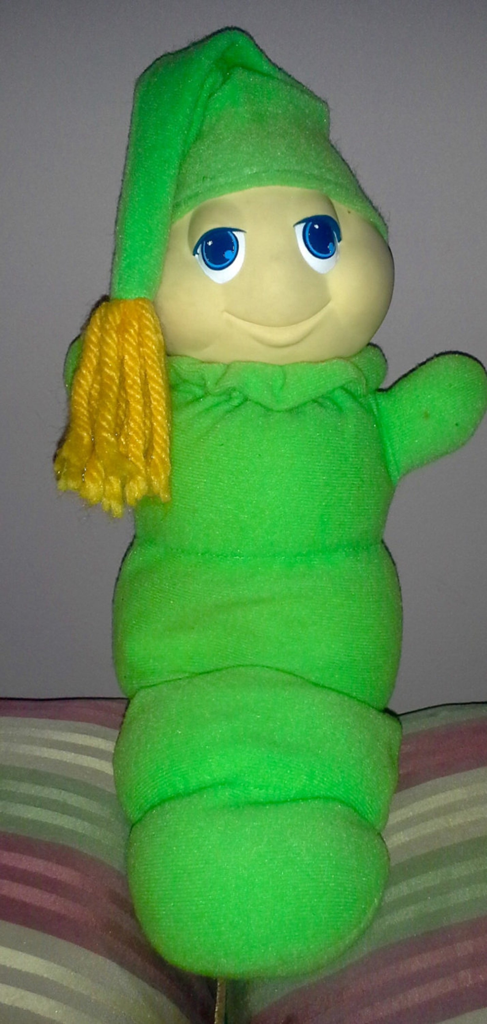 1982 Original Working Gloworm by Hasbro, Glo Worm, Glow Worm, Light up ...