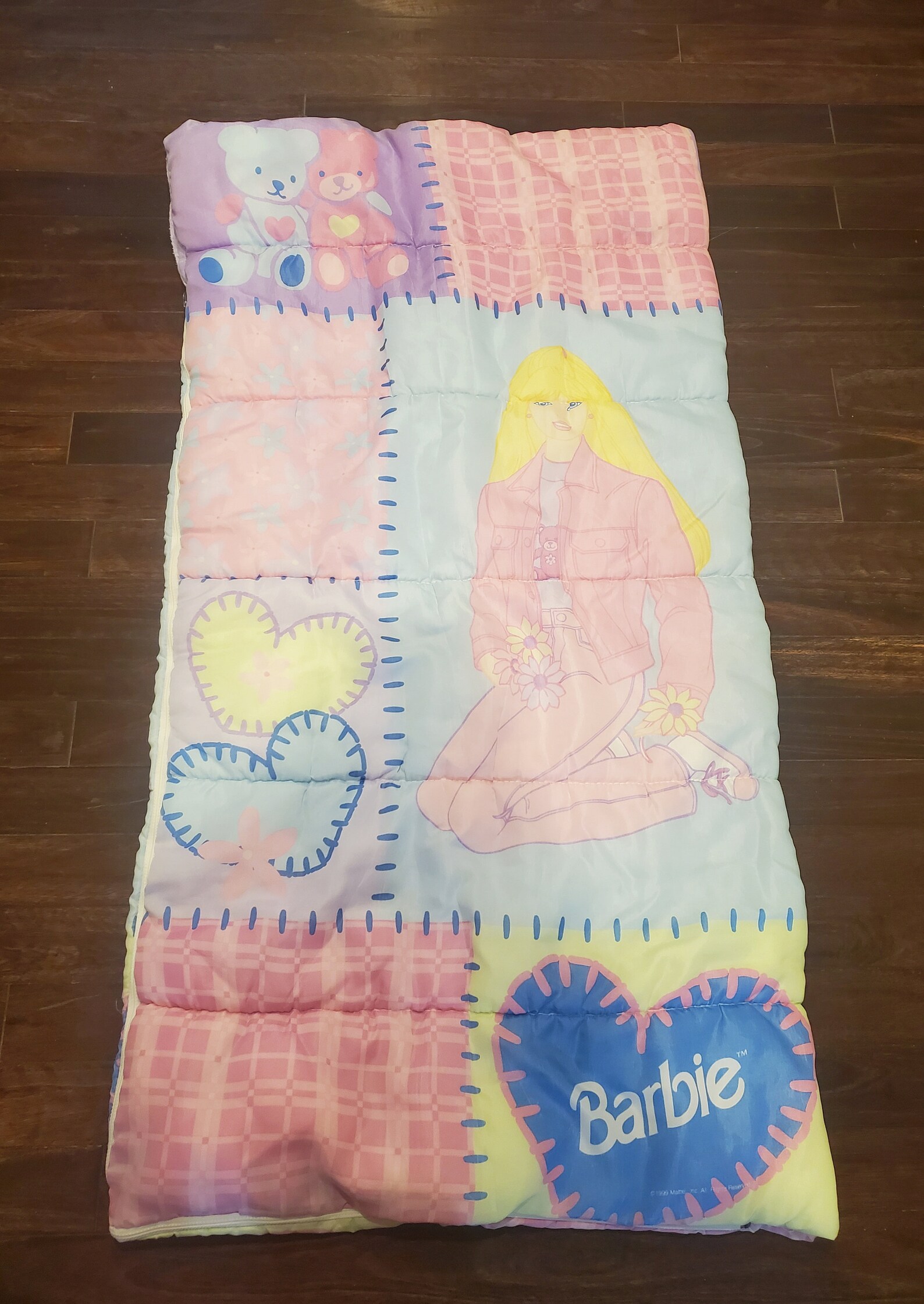 1999 Barbie Sleeping Bag 1990s Barbie Kids Sleeping Bag - Etsy Canada
