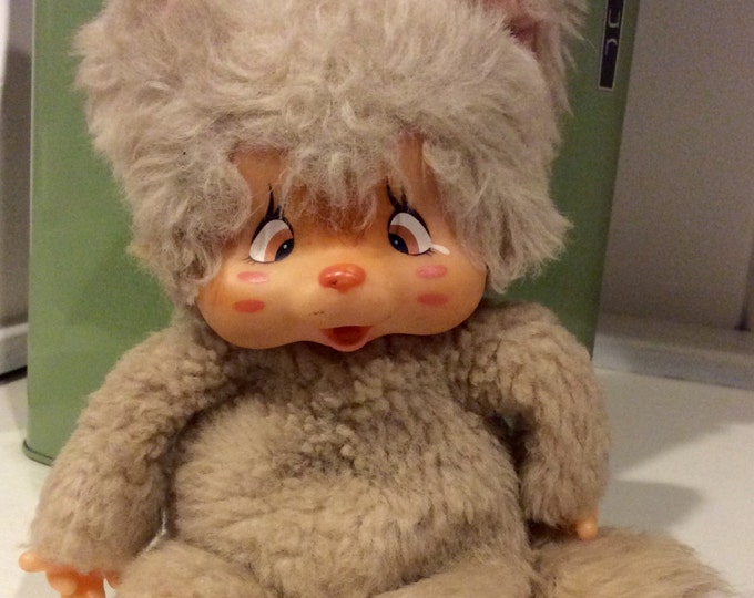 1979 Nyamy Thumb Sucking Crying Kitty Plush Doll, Monchhichi Dolls ...
