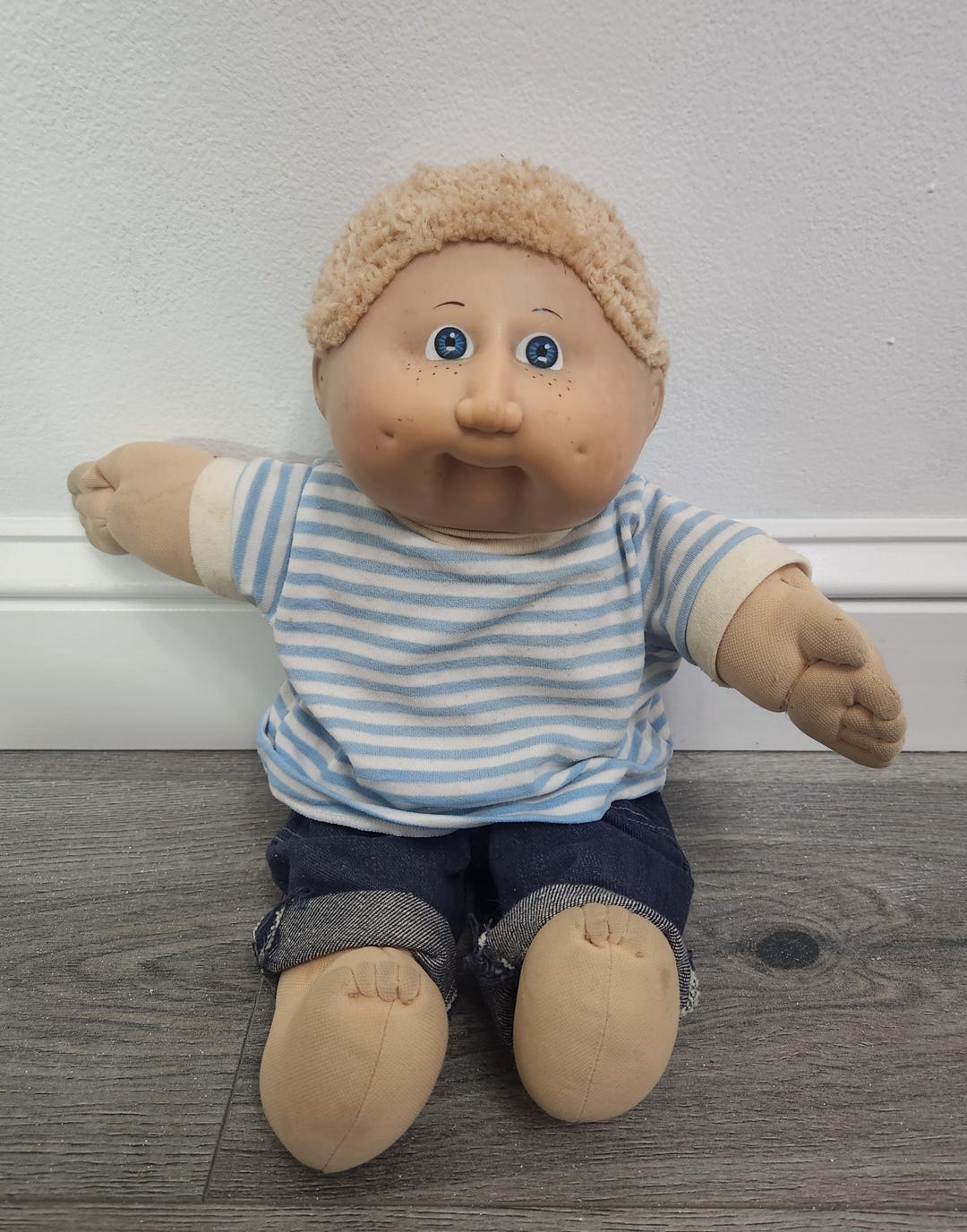 1985 Cabbage Patch Kid Blonde Hair W/ Blue Eyes CPK Doll, Coleco CPK Doll, Cabbage Patch Kids ...