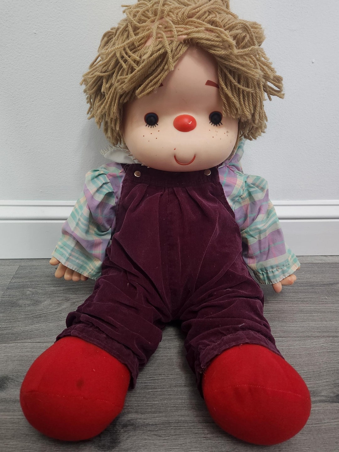 Large 1980 Ice Cream Doll by J. Shin, Vintage Boy Ice Cream Doll, J ...