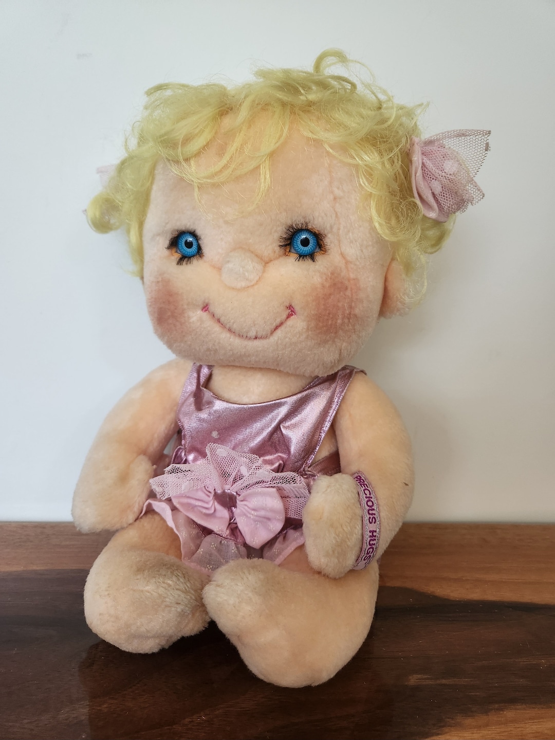 1985 PRECIOUS HUGS Hugga Bunch Doll by Kenner, Pink Hugga Bunch Doll ...
