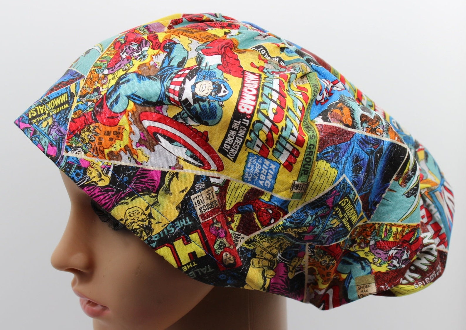 Medical Surgical, EURO, Women's Scrub Hat, Characters,captain America ...