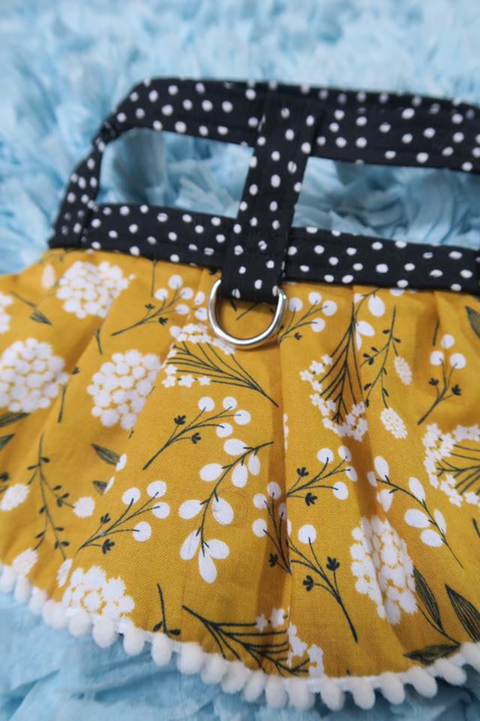 The Sienna // Dog Harness Dress Mustard Dog Harness Dress | Etsy