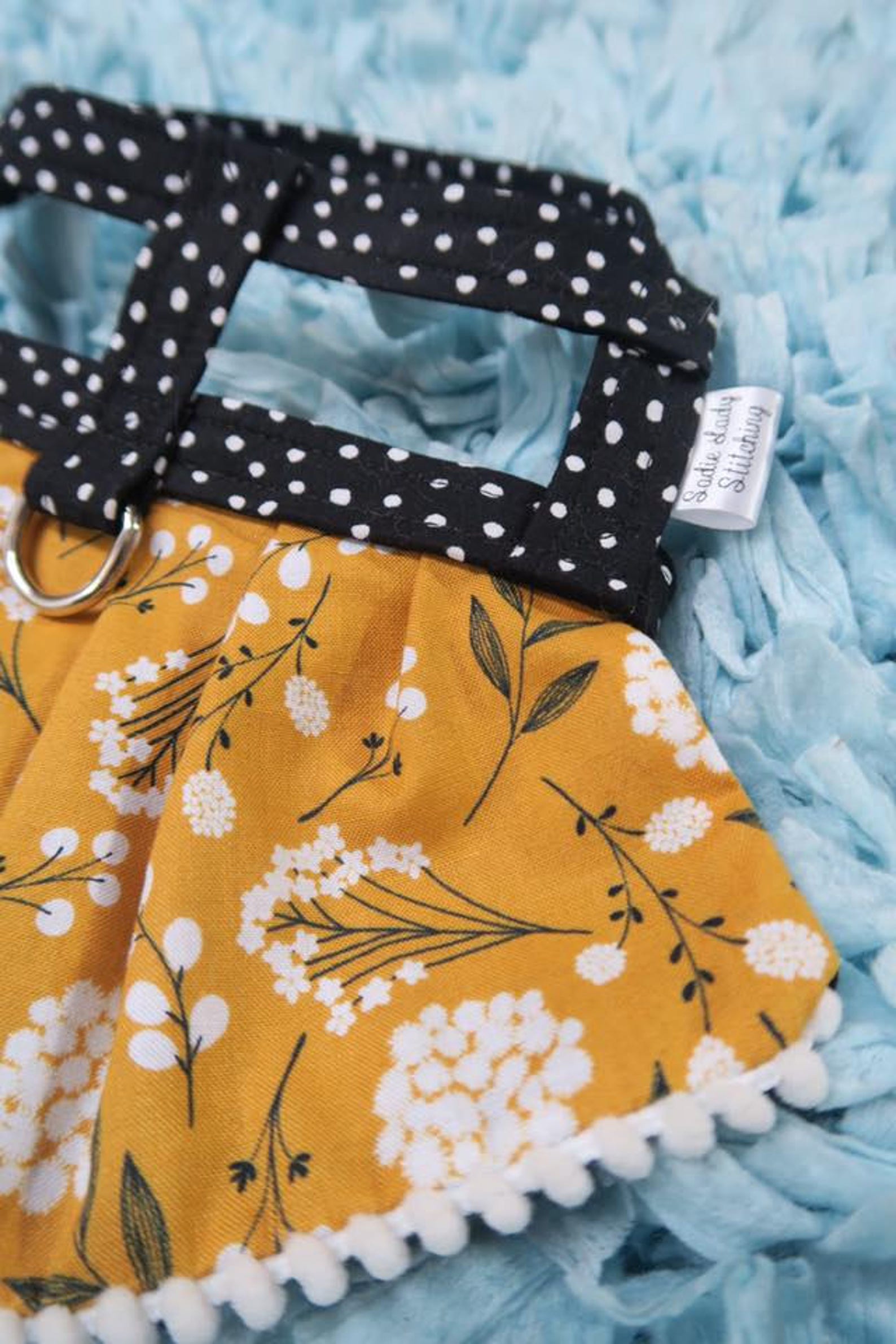 The Sienna // Dog Harness Dress Mustard Dog Harness Dress | Etsy