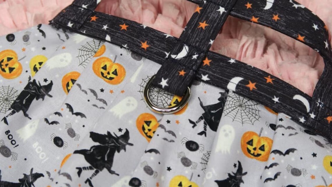 The Tabitha // Halloween Dog Harness Dress, Witch Dog Harness - Etsy